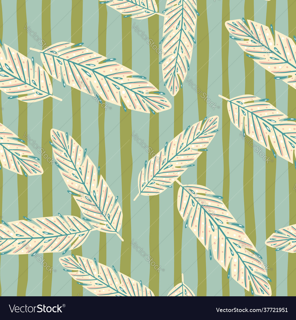 Decorative bohemian seamless pattern with random Vector Image
