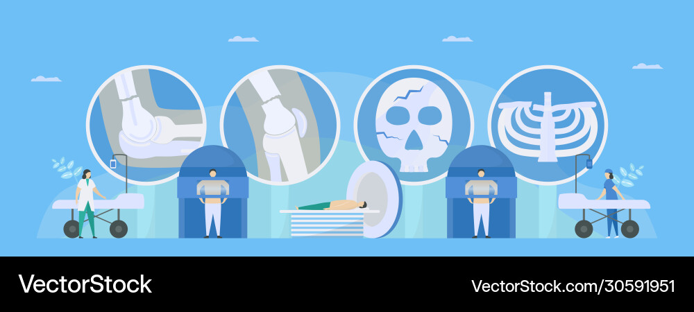 Medical scanning systems include x-ray mri and ct Vector Image