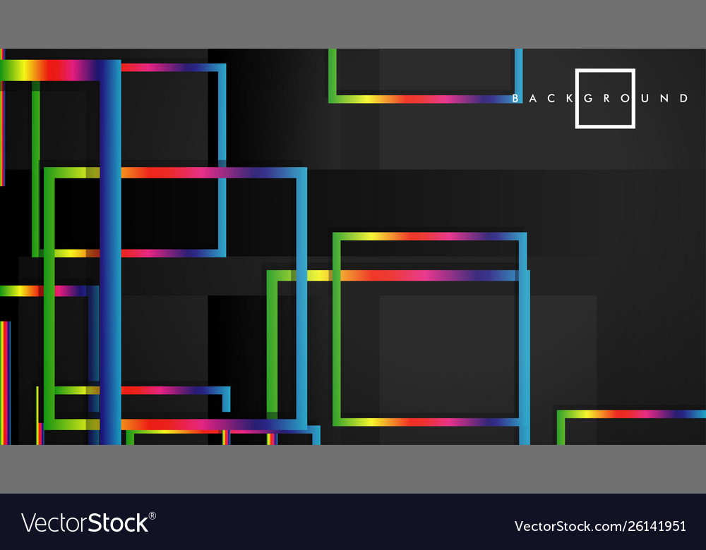 Modern abstract squares backgrounds with a black Vector Image