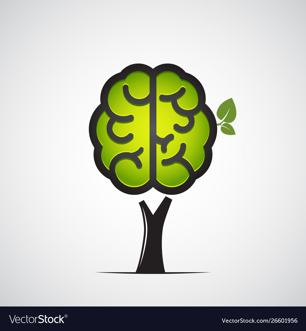 Brain tree Royalty Free Vector Image - VectorStock