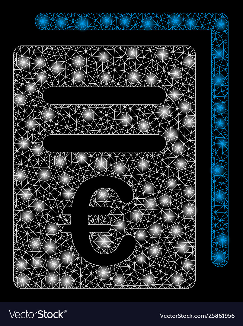 Bright mesh carcass euro catalog list with flare Vector Image