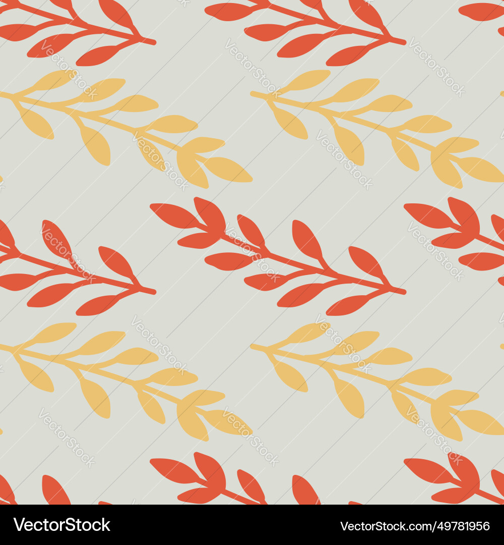 Elegant botanical wallpaper featuring a seamless Vector Image