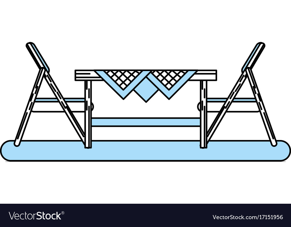 Isolated table design Royalty Free Vector Image
