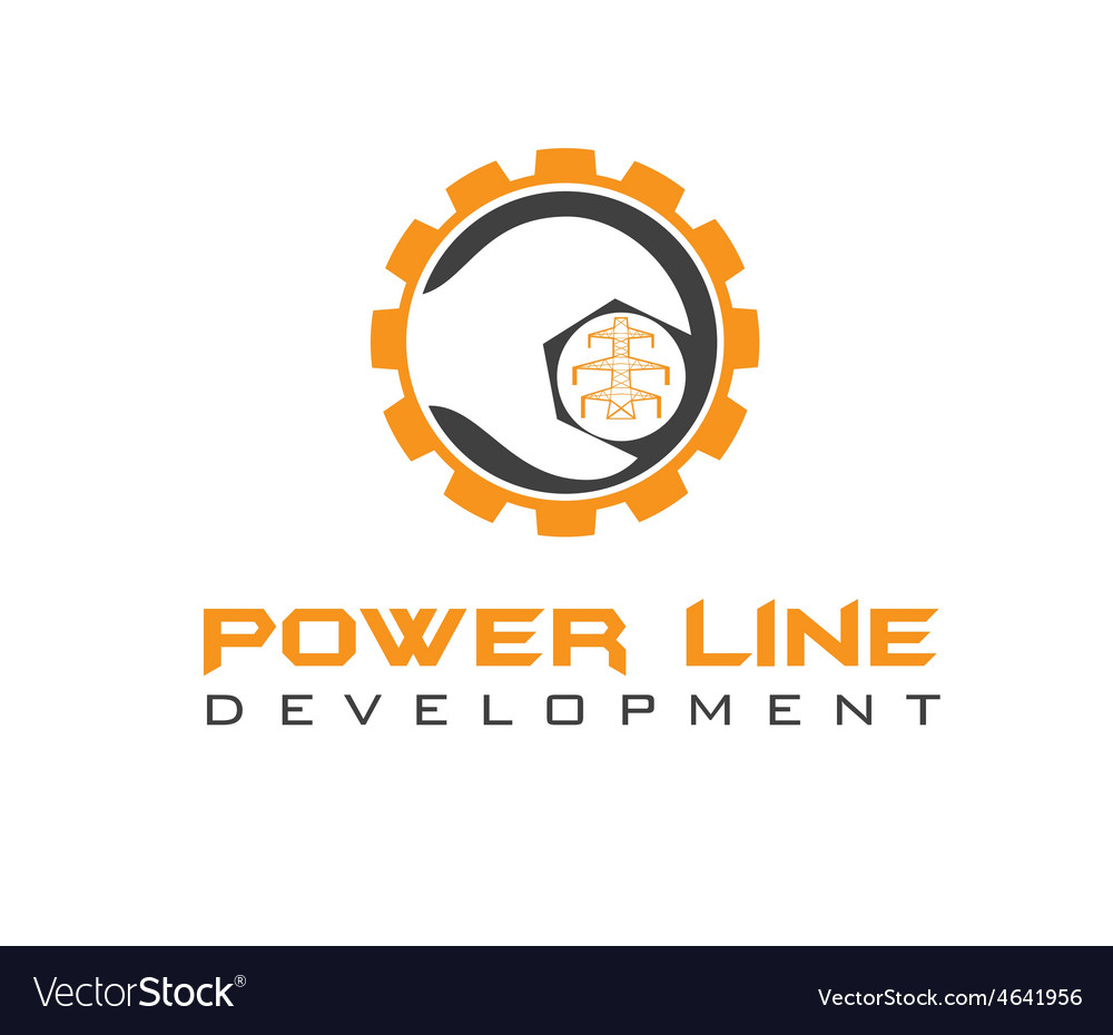 Power line development Royalty Free Vector Image