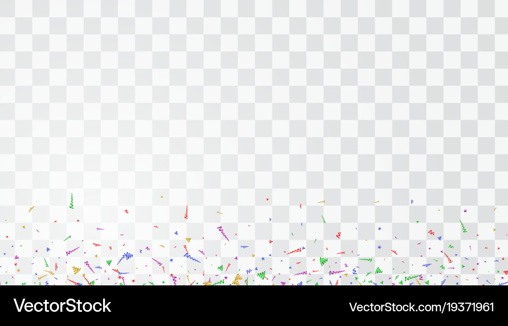 Abstract colorful flying confetti background Vector Image