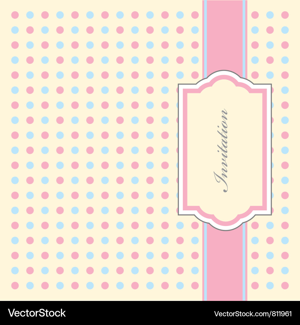 Dotty Invitation Pattern Royalty Free Vector Image