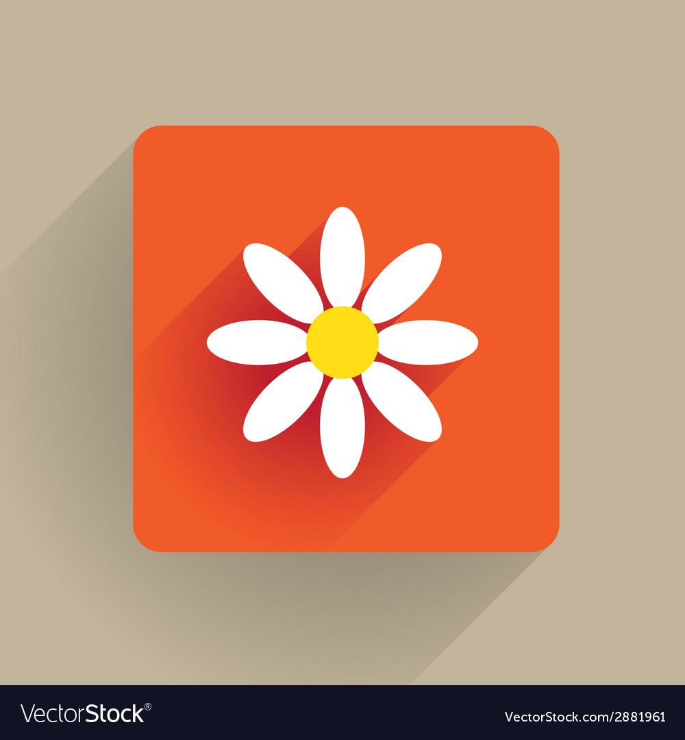 Flower flat Royalty Free Vector Image - VectorStock