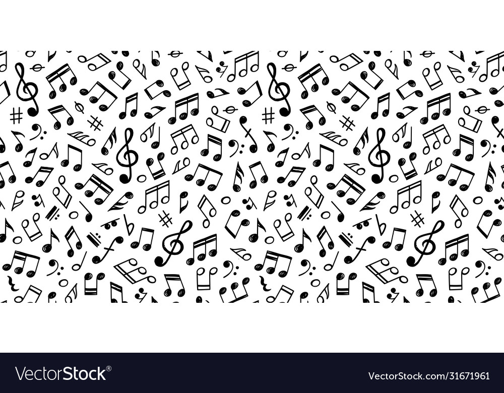 Seamless background notes Royalty Free Vector Image