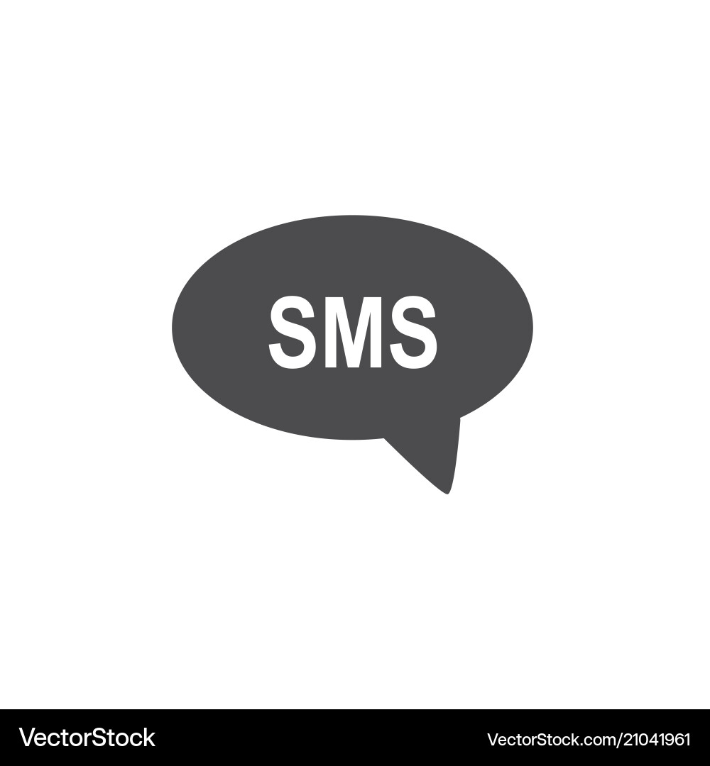 Sms icon for web business finance Royalty Free Vector Image
