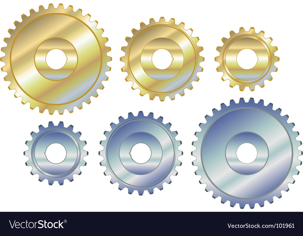 Sprocket cogs Royalty Free Vector Image - VectorStock