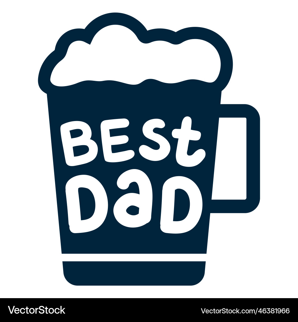 Best dad badge fathers day Royalty Free Vector Image
