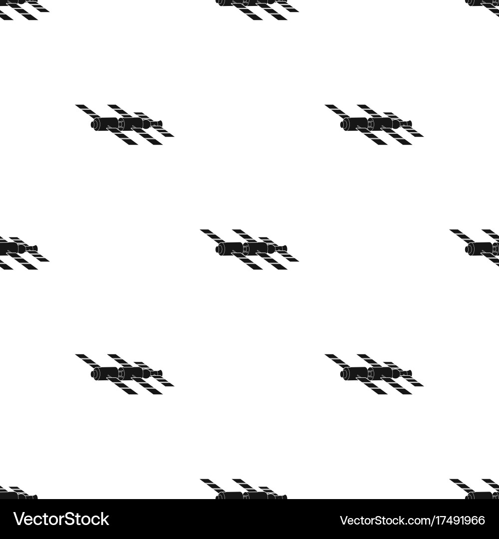 Docking of a space station in orbit Royalty Free Vector