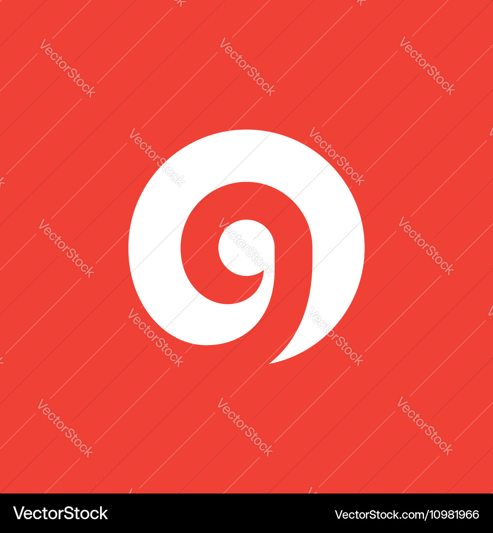 Letter g number 9 logo icon design template Vector Image