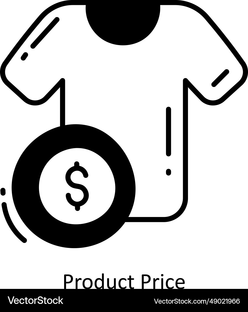 Product price doodle icon design eco Royalty Free Vector