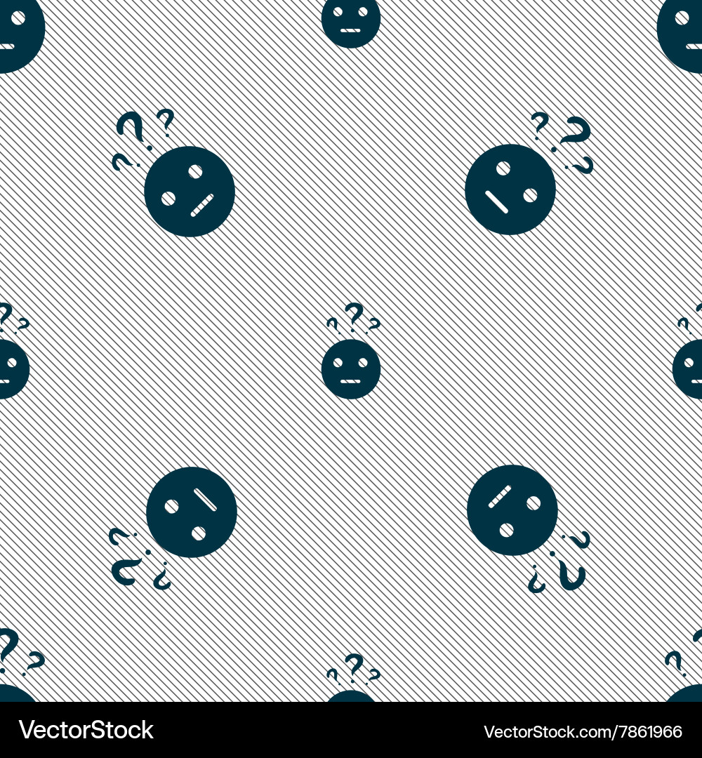 Question mark and man incomprehension icon sign Vector Image