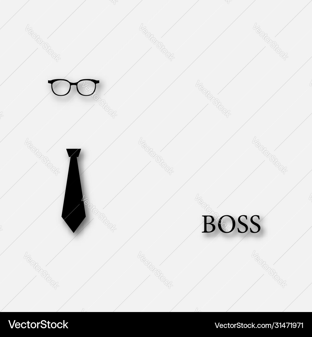Boss icon - business poster intelligent Royalty Free Vector