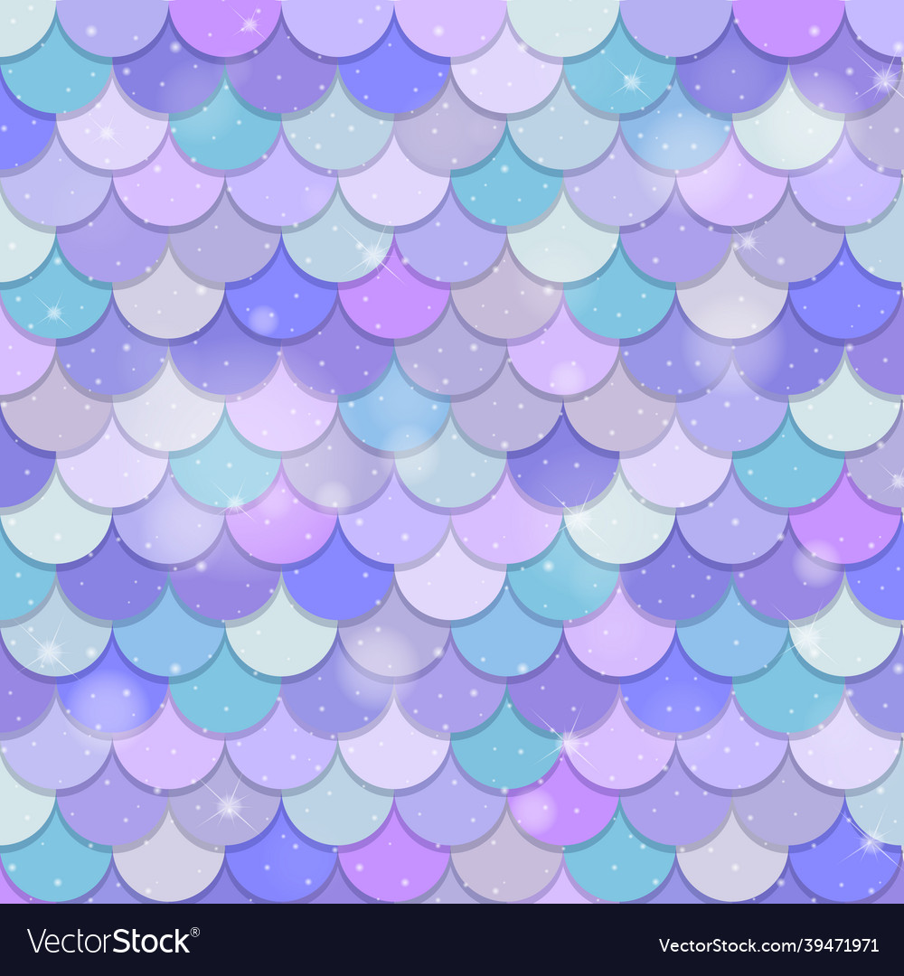 Fish scale seamless pattern background Royalty Free Vector