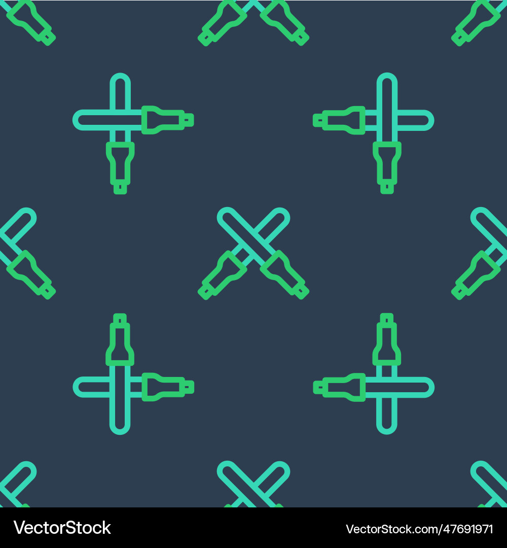 Line marshalling wands for the aircraft icon Vector Image