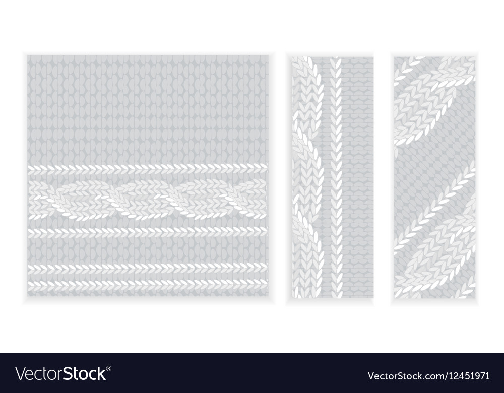 Pattern knitted fabric Royalty Free Vector Image