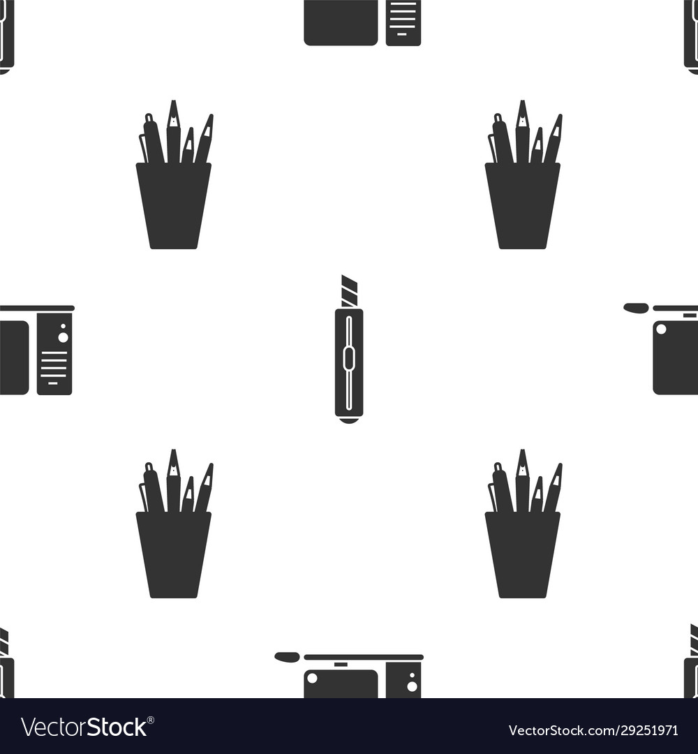 Set computer monitor with keyboard and mouse Vector Image