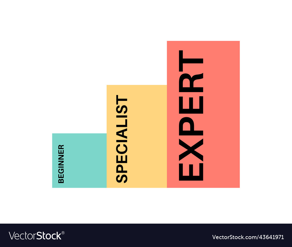 Skill level diagram Royalty Free Vector Image - VectorStock