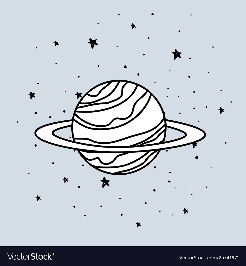 Space planet and stars design Royalty Free Vector Image