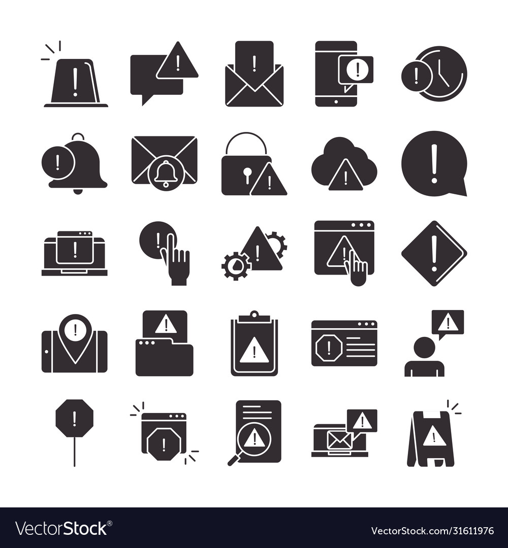 Alert attention danger exclamation mark Royalty Free Vector Alert attention danger exclamation mark Royalty Free Vector