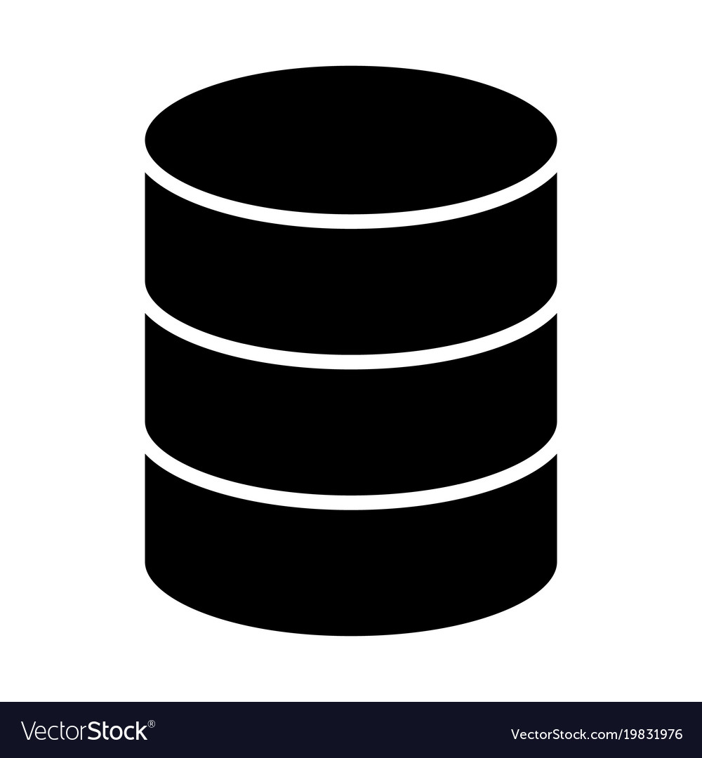 Database icon simple minimal 96x96 pictogram Vector Image