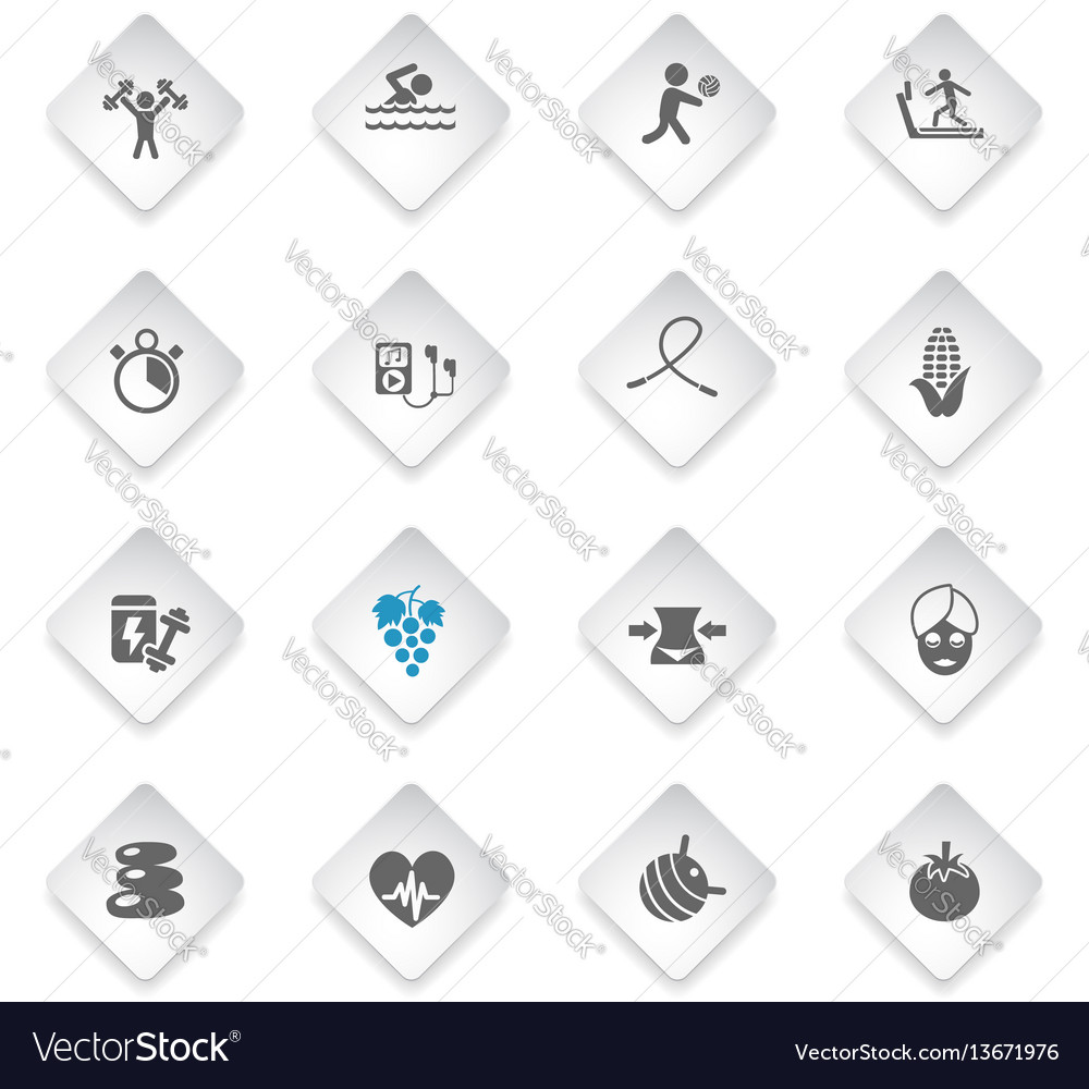 Healthy lifestyle icon set Royalty Free Vector Image Healthy lifestyle icon set Royalty Free Vector Image
