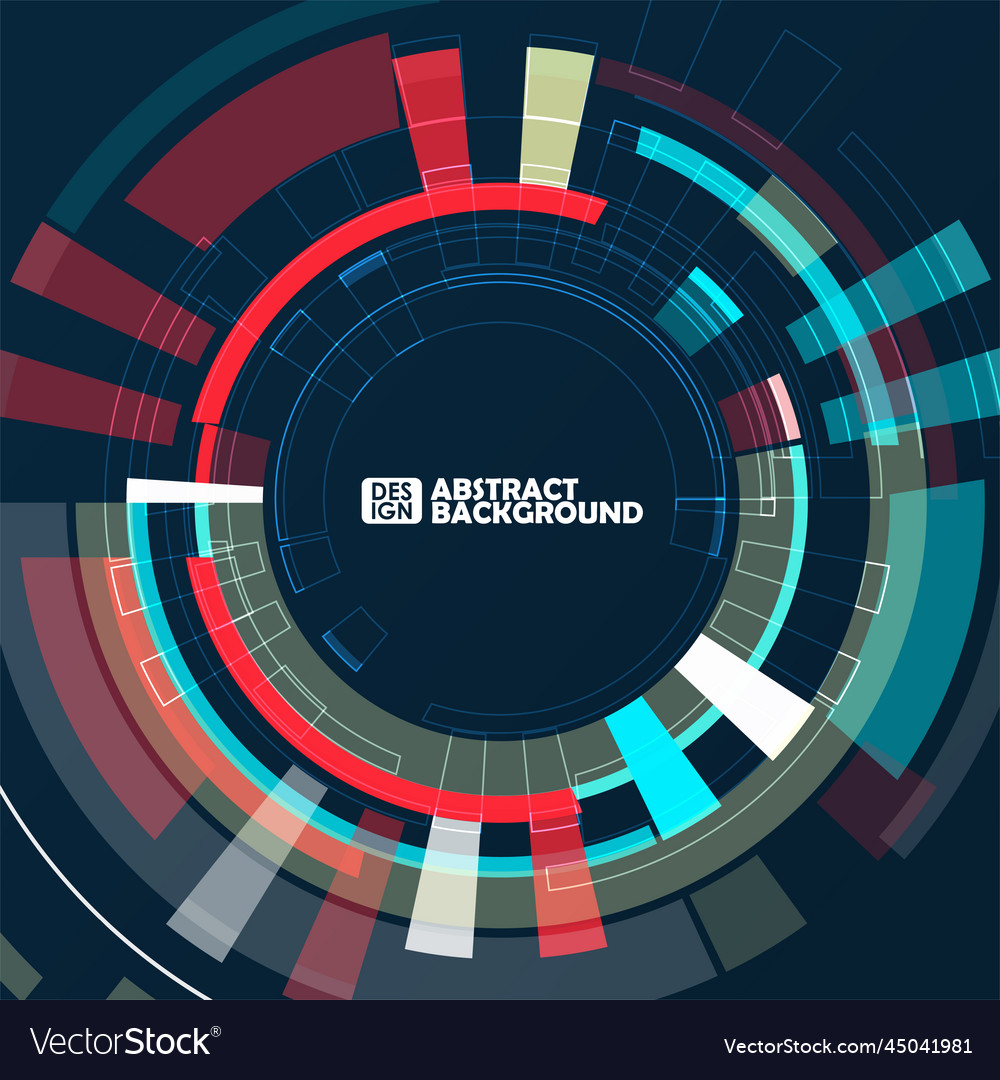 Abstract technology circles background Royalty Free Vector
