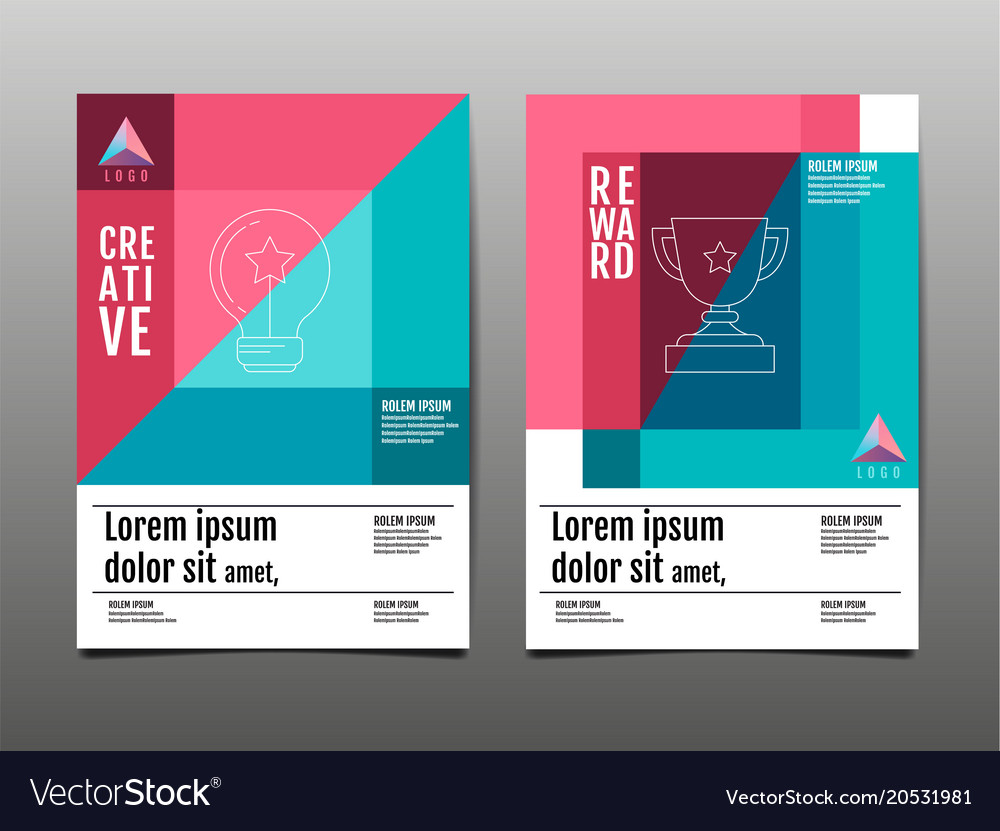 Cover design template layout annual Royalty Free Vector