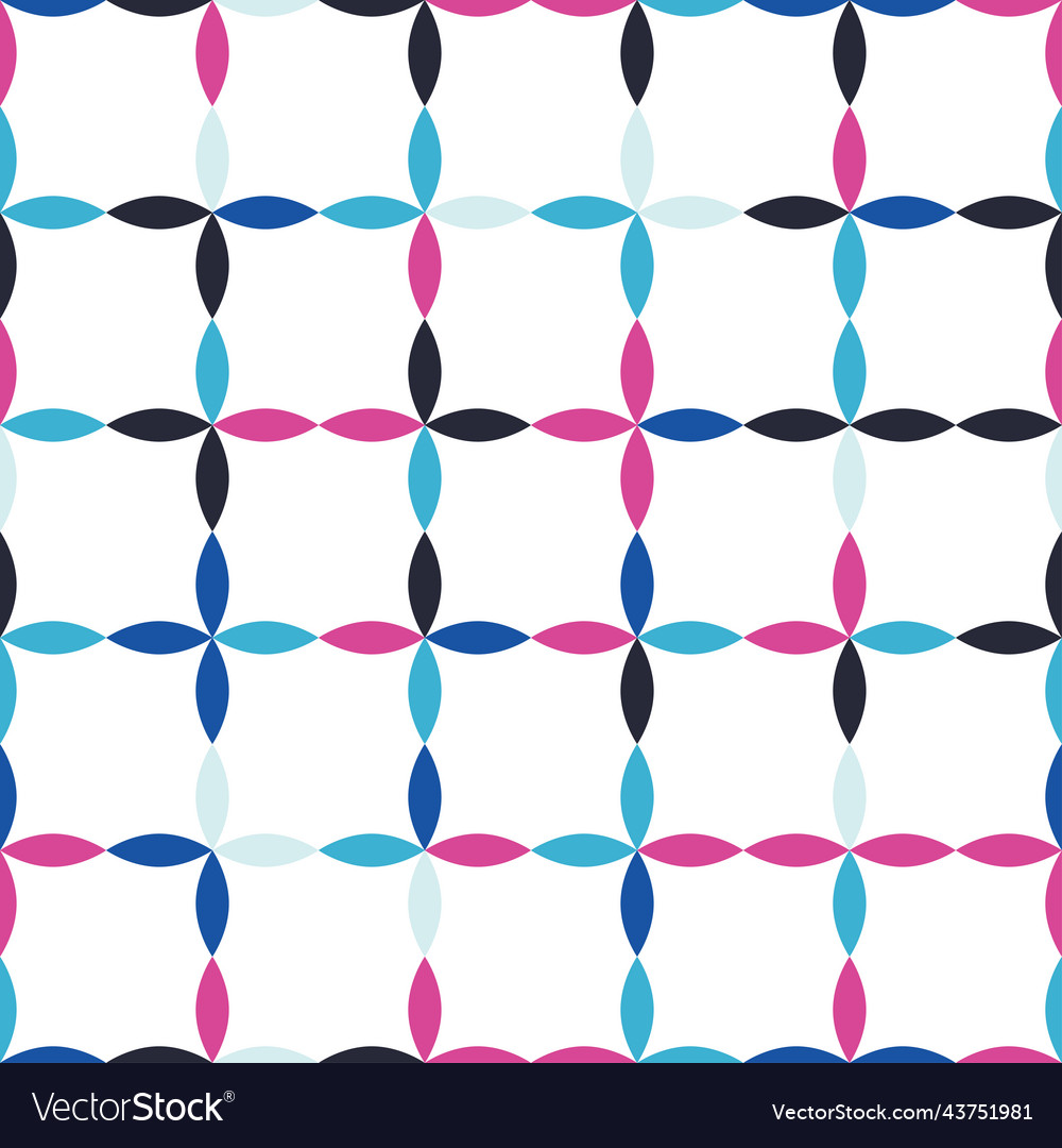 Geometric pattern by stripes seamless background Vector Image