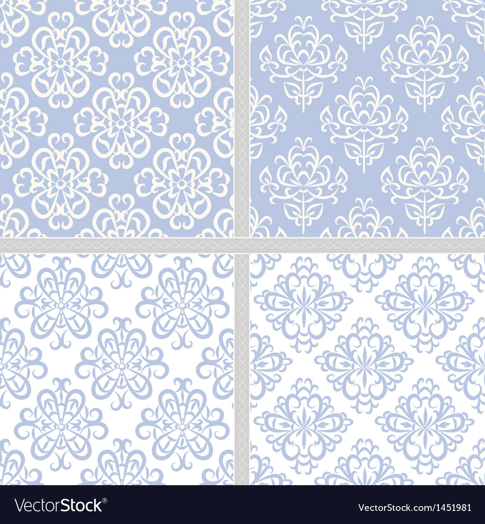 Seamless abstract damask pattern Royalty Free Vector Image