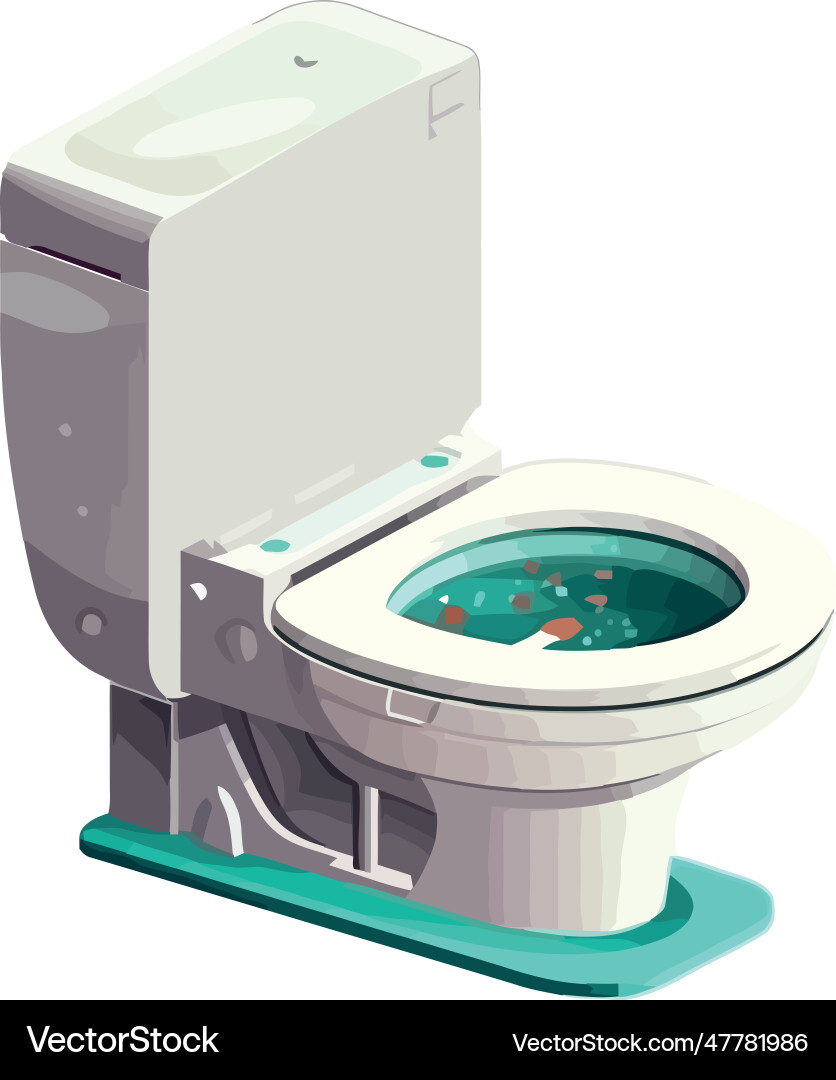 Clean bathroom toilet Royalty Free Vector Image