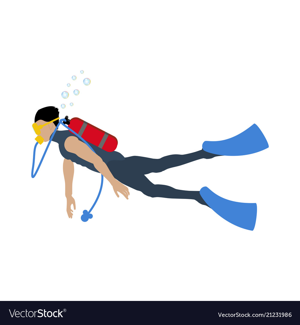 Diver Royalty Free Vector Image - VectorStock