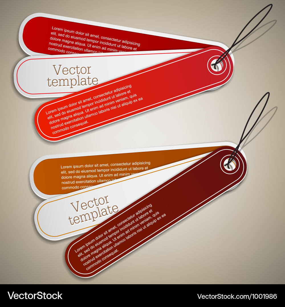 Set of bubbles stickers labels tags template Vector Image