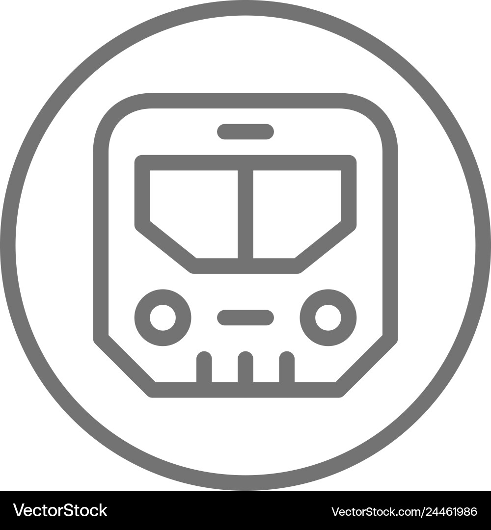 Subway sign metro underground transport train Vector Image