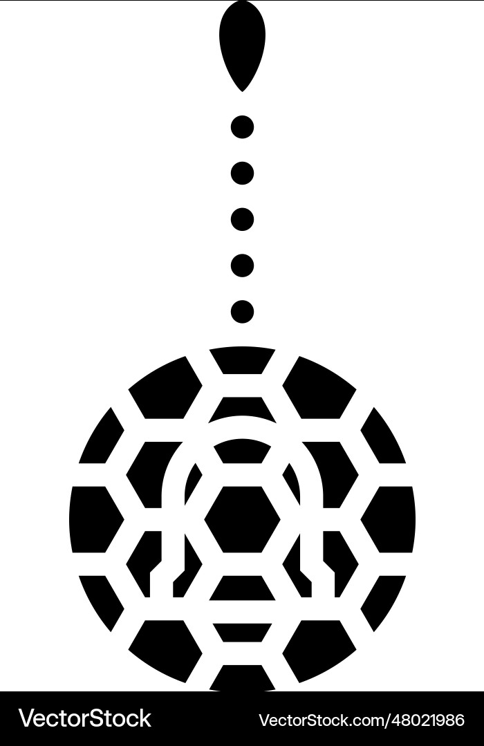 Toy parrot bird glyph icon Royalty Free Vector Image