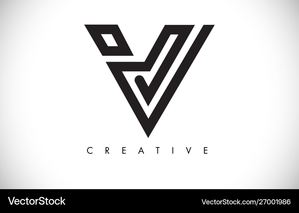 V letter modern trendy design logo icon Royalty Free Vector
