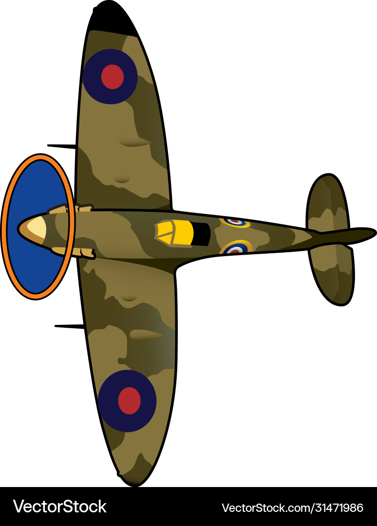 Spitfire Plane With Teeth