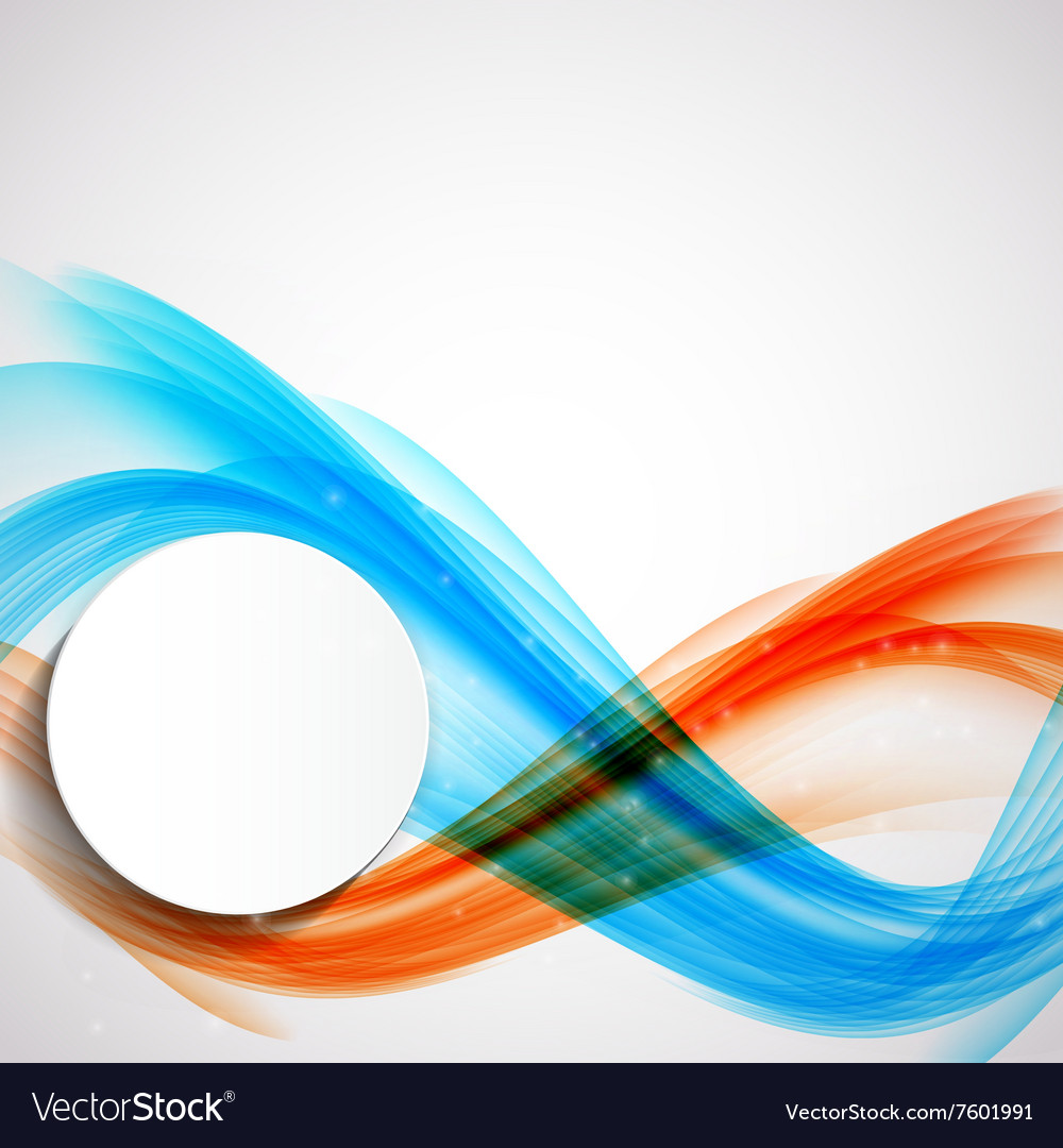 Abstract colored wave background Royalty Free Vector Image
