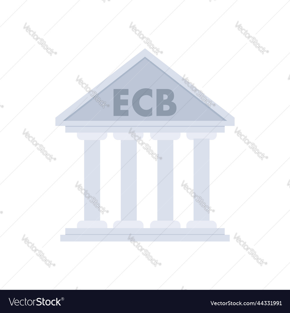 Ecb - european central bank central bank Vector Image Ecb - european central bank central bank Vector Image