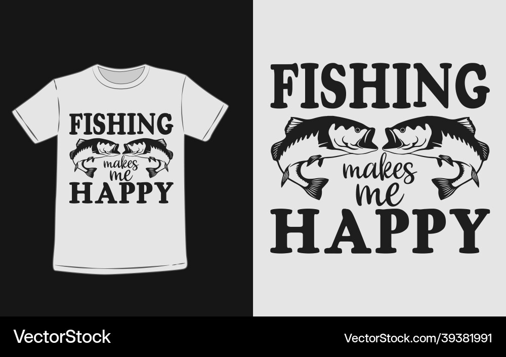Fishing quote svg design cut file Royalty Free Vector Image