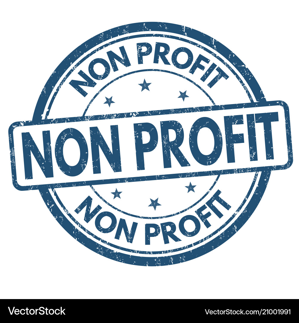 Non profit grunge rubber stamp Royalty Free Vector Image