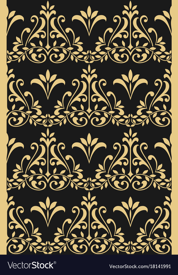 Seamless pattern with floral elements Royalty Free Vector