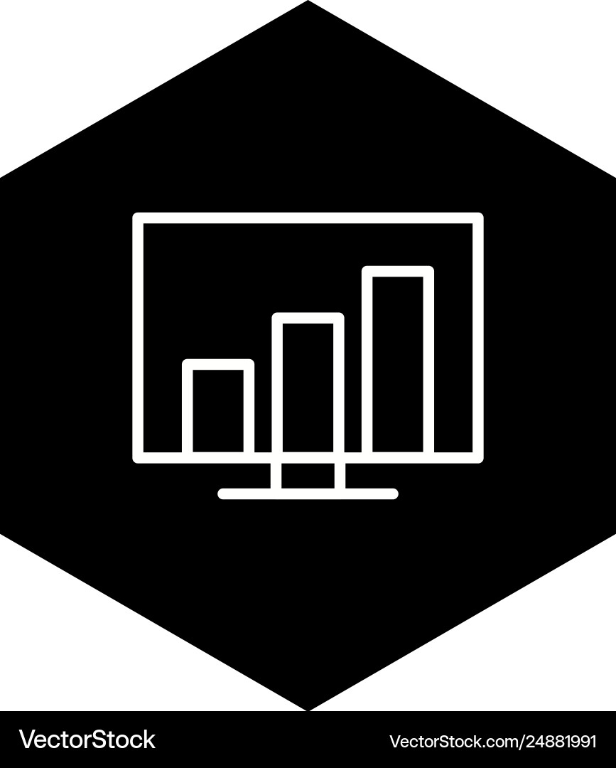 Stats icon design Royalty Free Vector Image - VectorStock