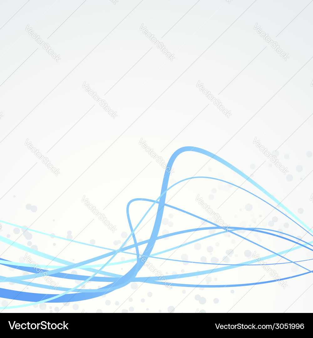 Blue abstract swoosh lines particle background Vector Image