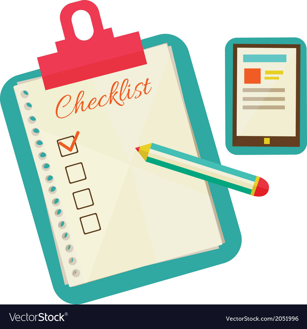 Check list Royalty Free Vector Image - VectorStock
