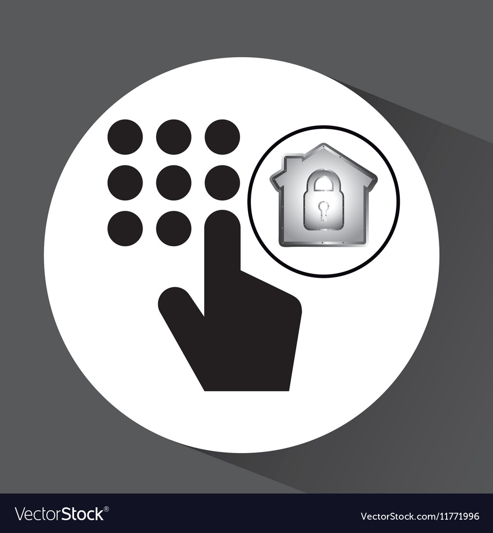 Computer data protection password design Vector Image