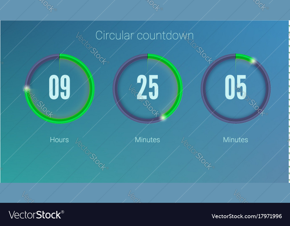 Design of countdown timer for coming soon or under
